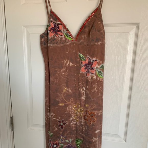 Amor & Psyche | Dresses | Amor Psyche Strap Dress Rhinestones Sequins ...